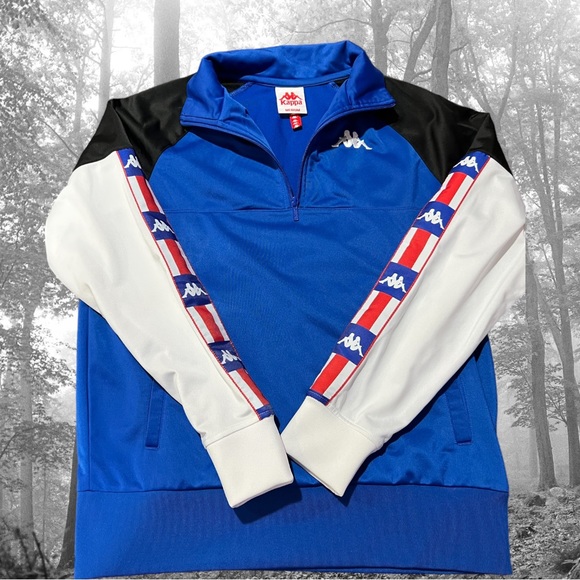 Kappa | Tops | Kappa Authentic Mens La Baswer Quarterzip Royal Blue ...